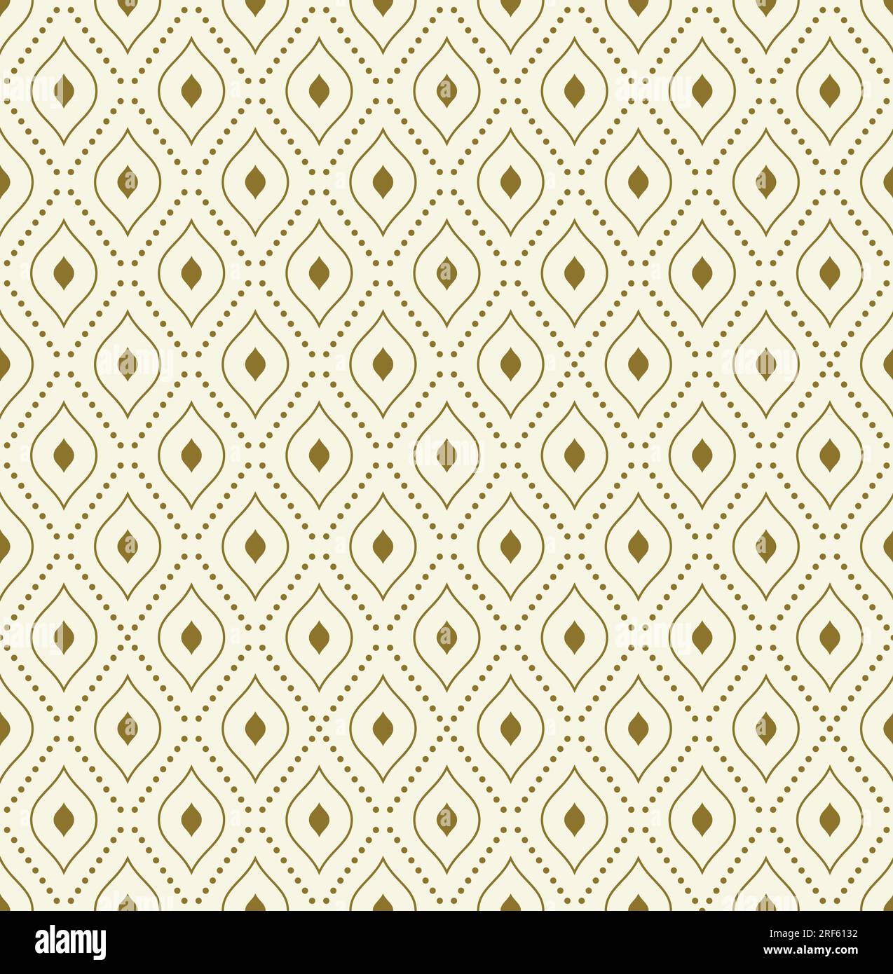 Geometric dotted vector pattern. Seamless abstract golden modern texture for wallpapers and ...