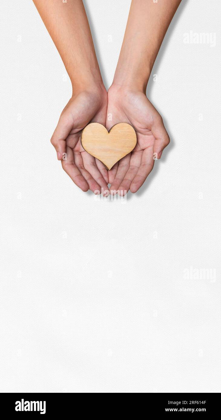 Human hand showing heart shape. World heart day concept Stock Photo - Alamy