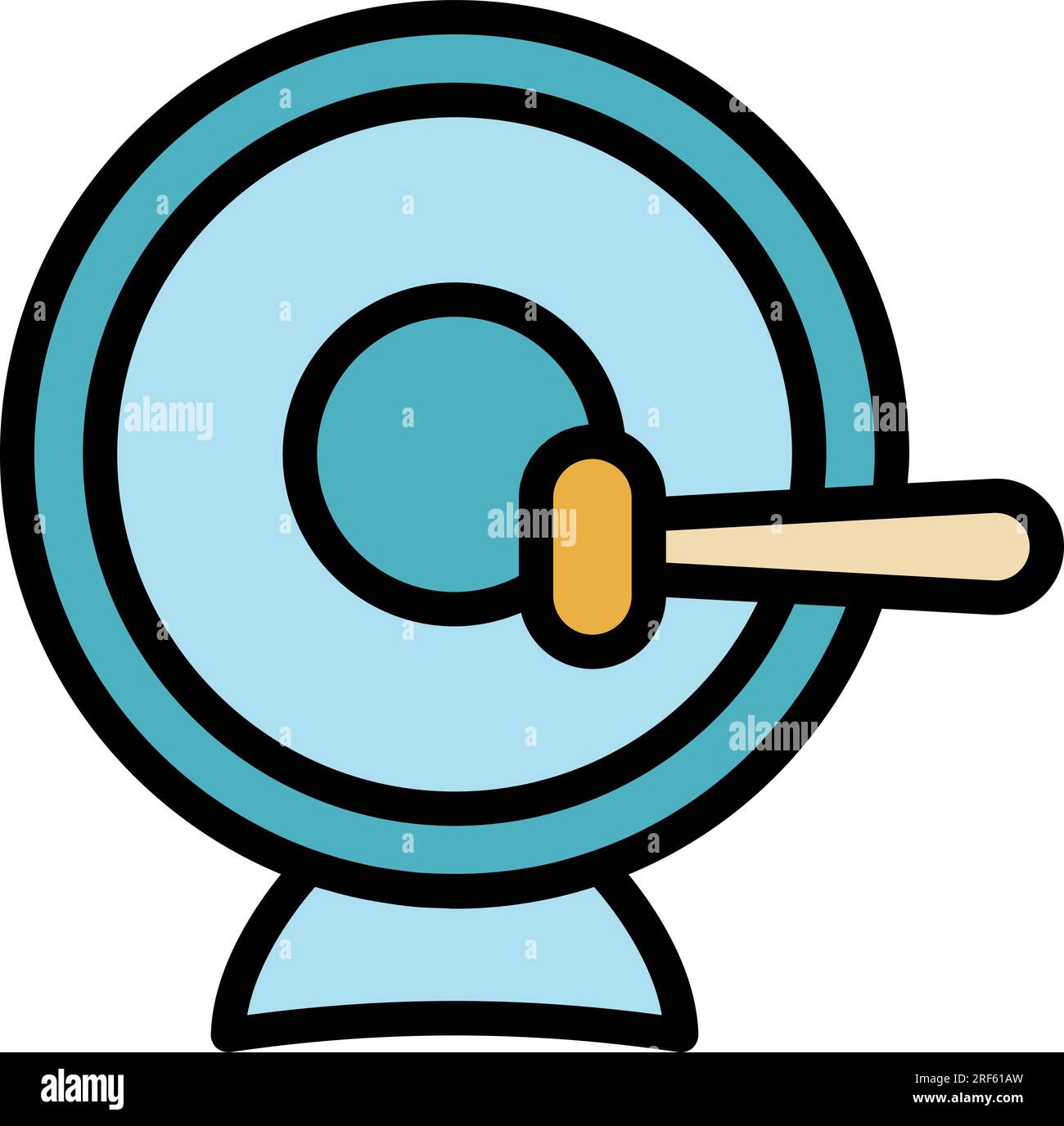 Meditation sound icon outline vector. Woman relax. Home calm color flat ...