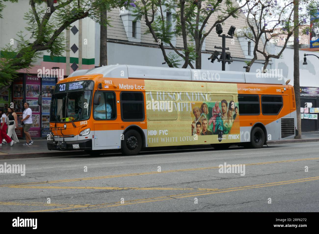 Los Angeles, California, USA 31st July 2023 The White Lotus Bus on July ...