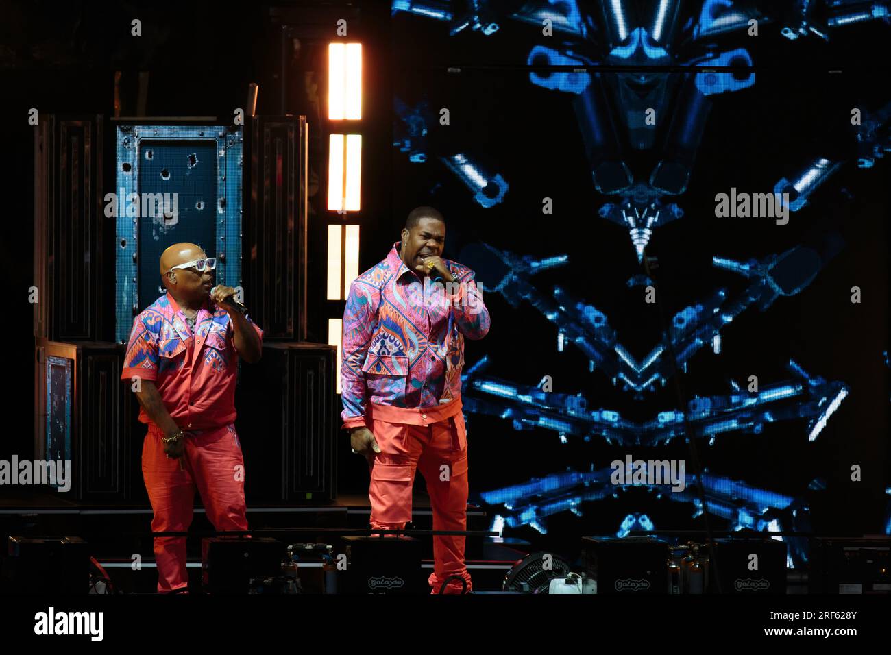 Toronto, Canada. 31st July, 2023. (L-R) Spliff Star and Busta Rhymes ... Toronto, Canada. 31st July, 2023. (L-R) Spliff Star and Busta Rhymes ...