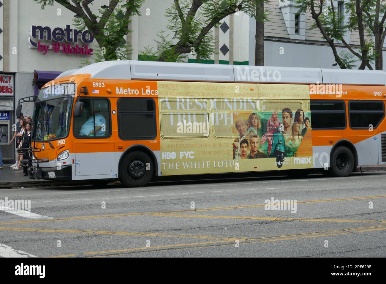 Los Angeles, California, USA 31st July 2023 The White Lotus Bus on July ...