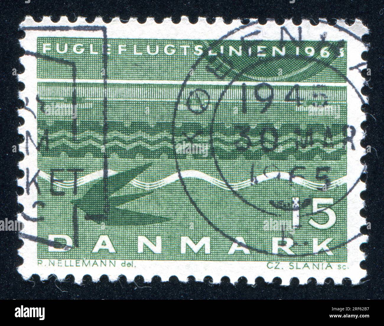 RUSSIA KALININGRAD, 4 JANUARY 2014: stamp printed by Denmark, shows ...