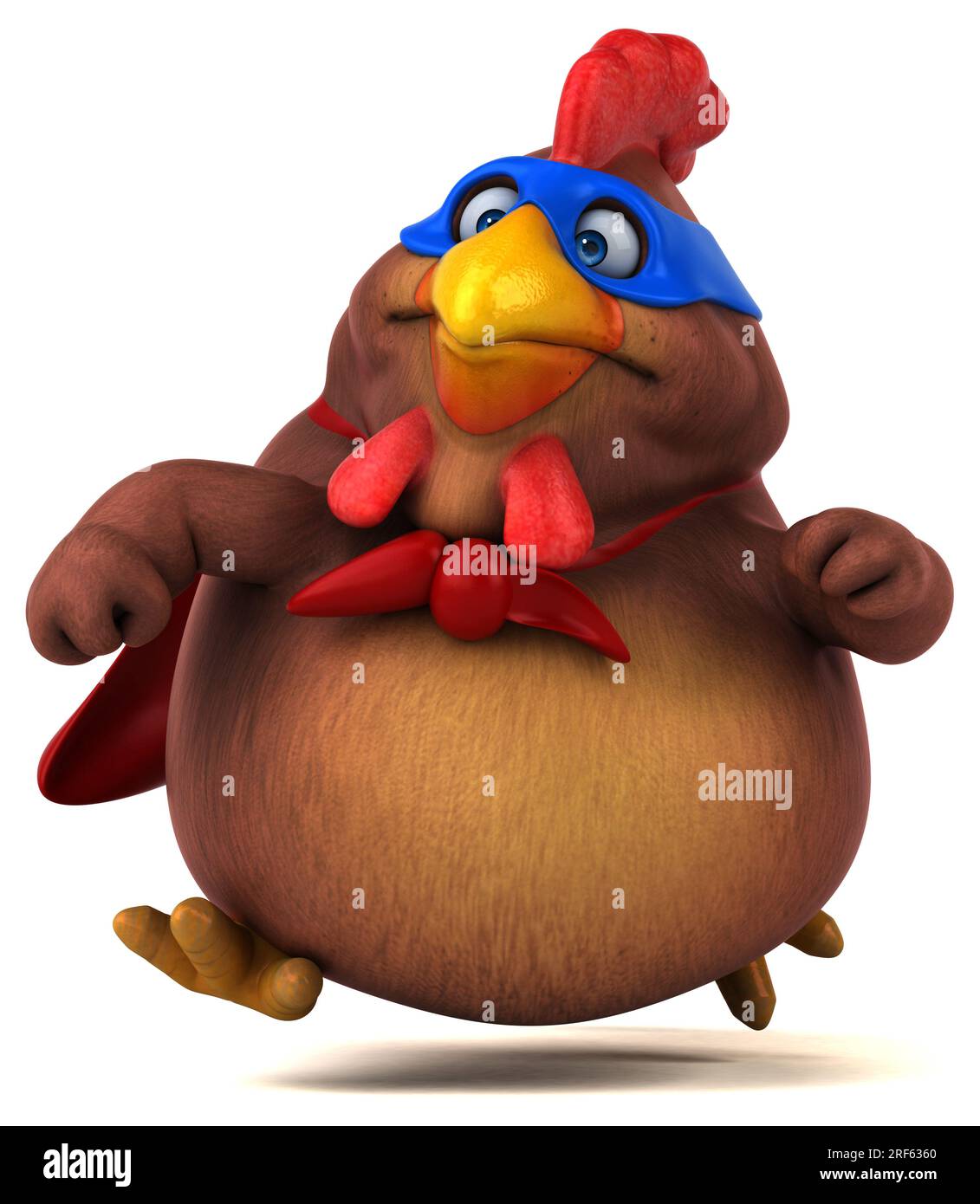 Fun 3D cartoon illustration of a chicken superhero Stock Photo - Alamy