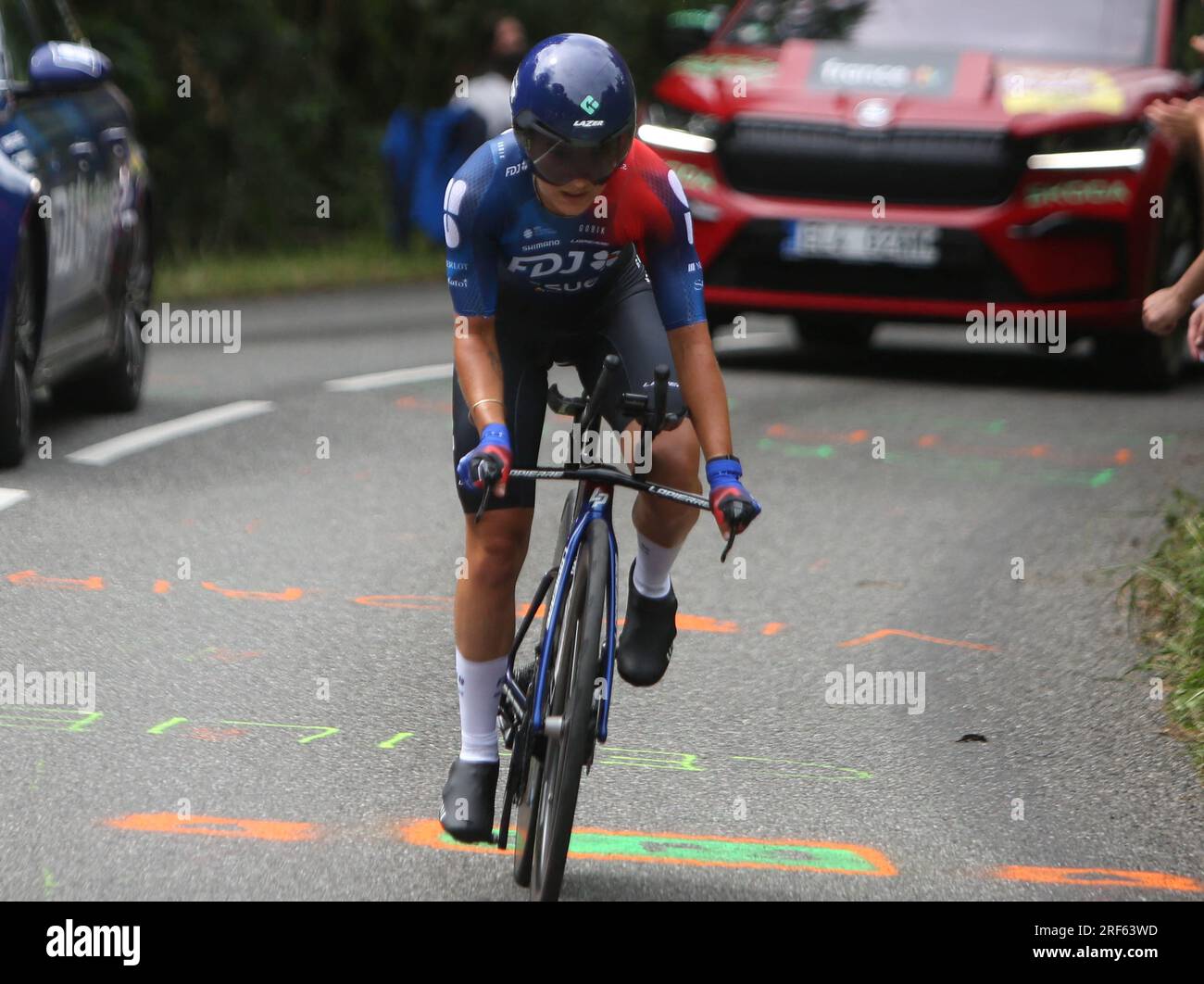 Pau, France. 30th July, 2023. WIEL Jade of FDJ - SUEZ during the Tour de France Femmes avec ...