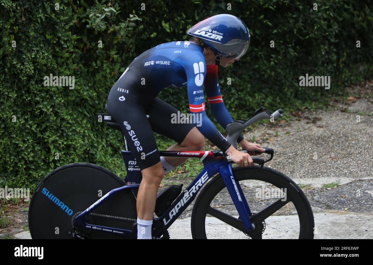 Pau, France. 30th July, 2023. LUDWIG Cecilie Uttrup of FDJ - SUEZ during the Tour de France ...