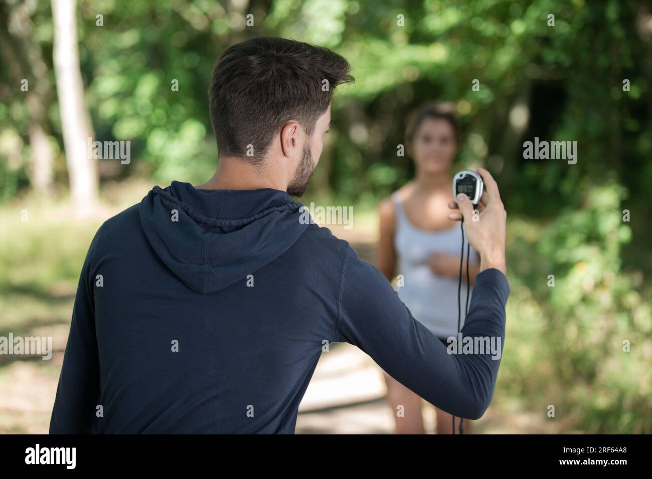 Being timed hi-res stock photography and images - Alamy