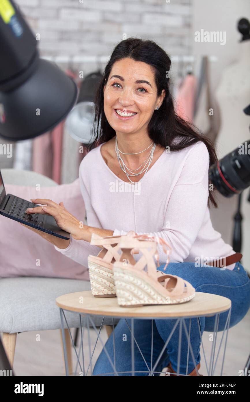 product photography shoot of shoes Stock Photo - Alamy