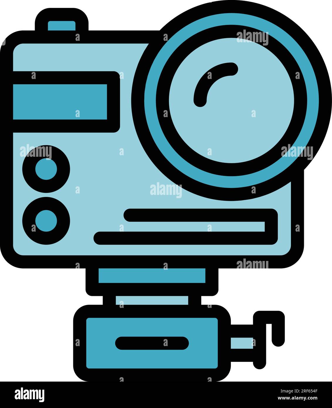 Camera stand icon outline vector. Studio photo. Art session color flat ...