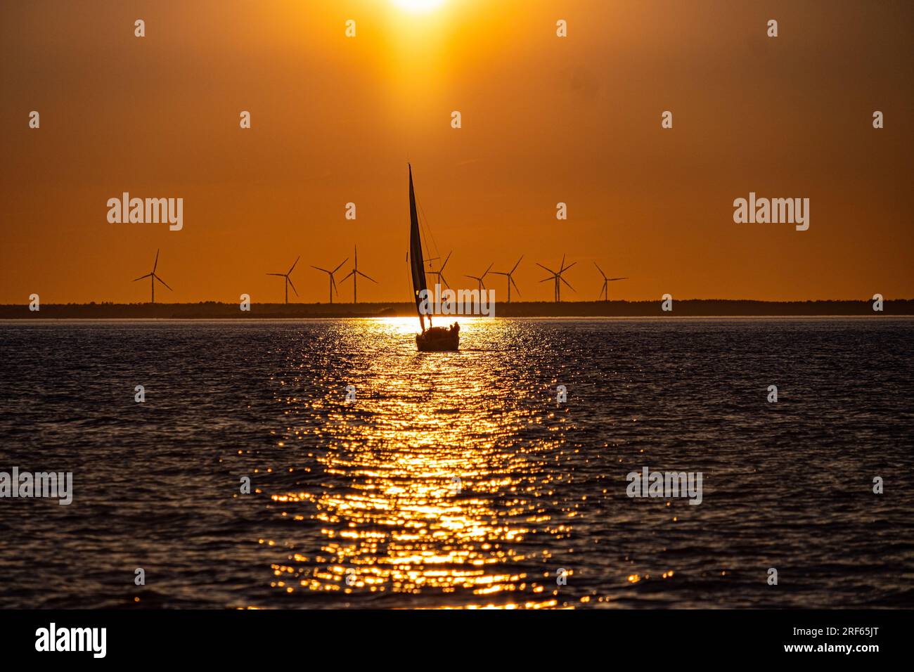 Sailing on the baltic sea at midsummer Stock Photo - Alamy