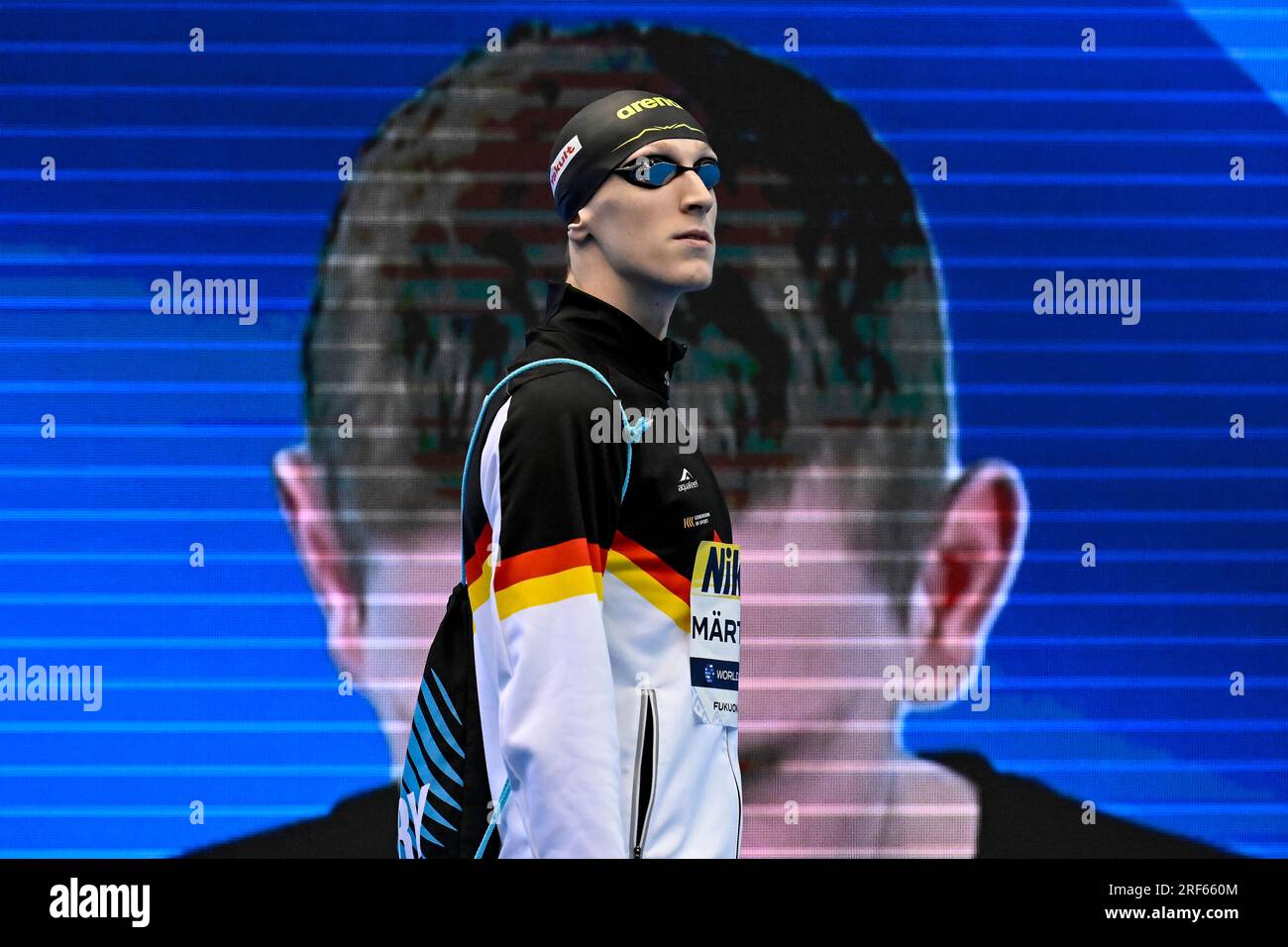 Lukas Martens of Germany prepares to compete in the 1500m Freestyle Men ...