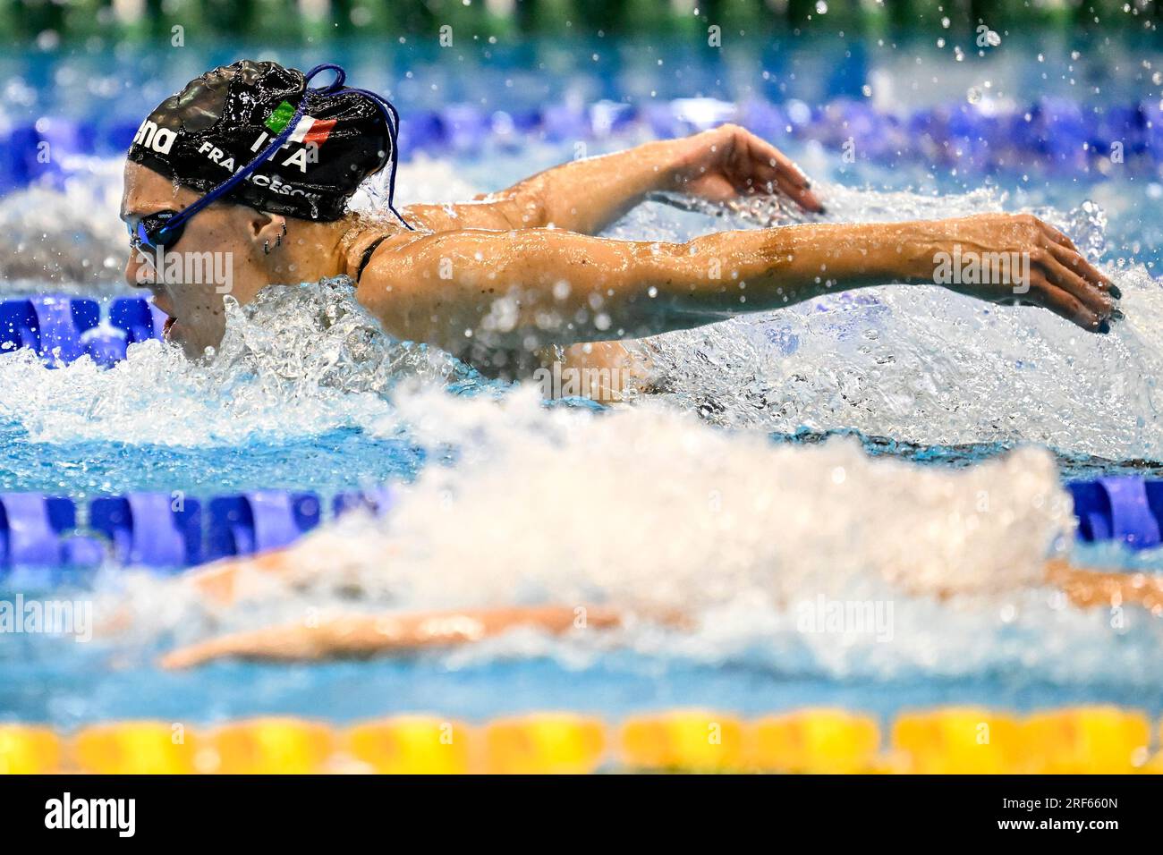 Sara Franceschi of Italy competes in the 400m Individual Medley Women ...