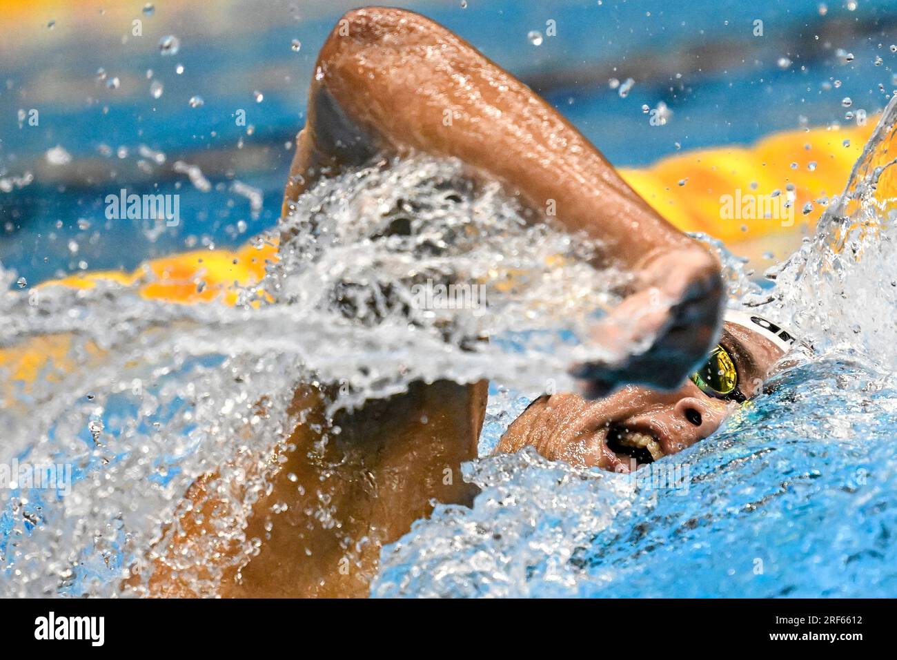 Ahmed Hafnaoui of Tunisia competes in the 1500m Freestyle Men Final ...