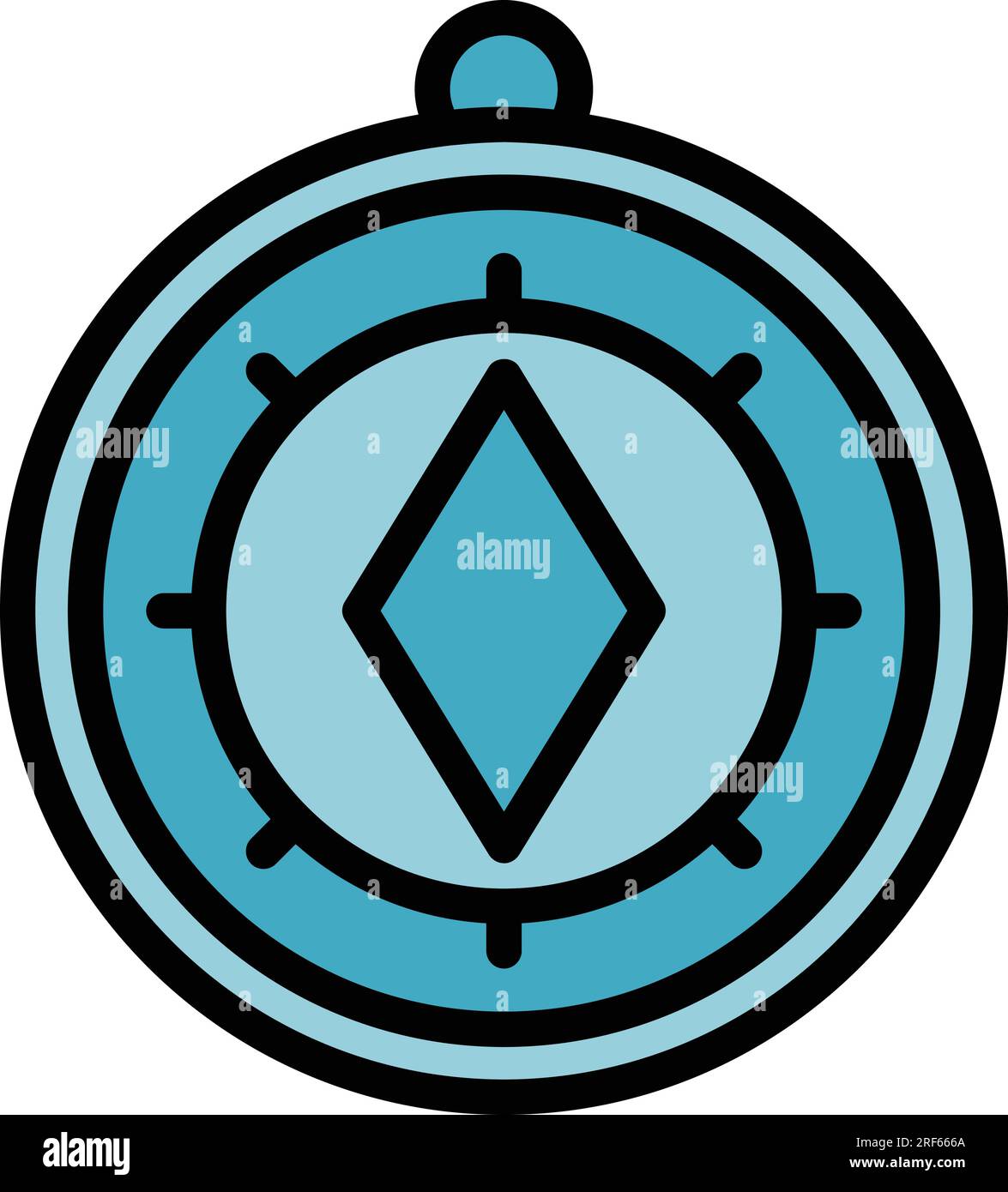 Travel compass icon outline vector. Eco tourism. People walk color flat ...