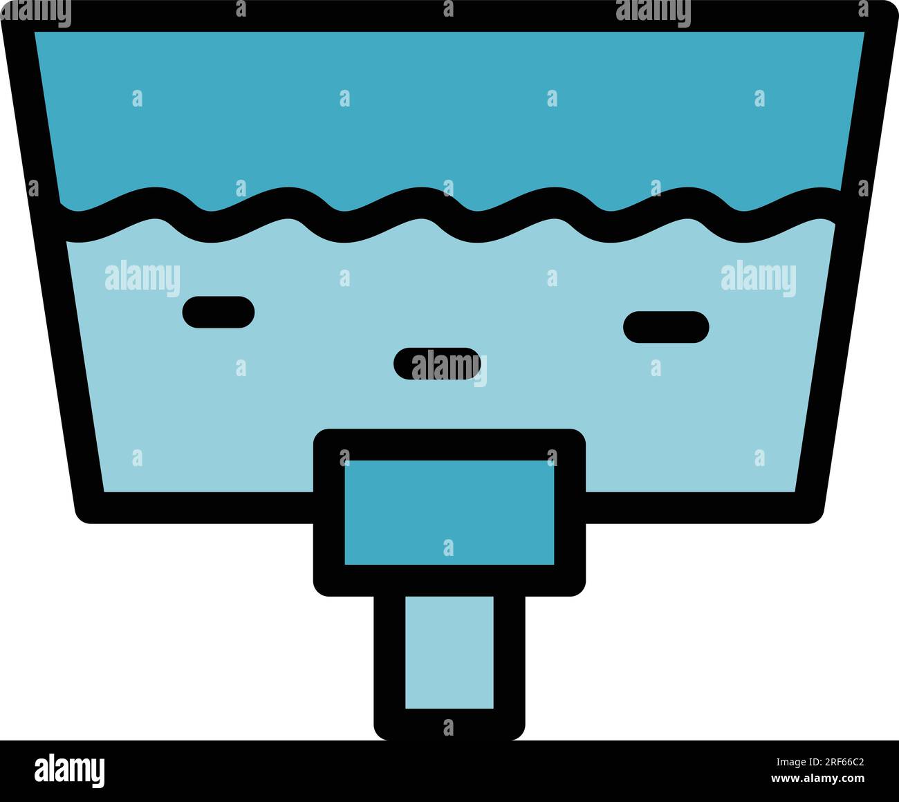 Drain Water Icon Outline Vector Save Drop Eco Clean Color Flat Stock Vector Image And Art Alamy