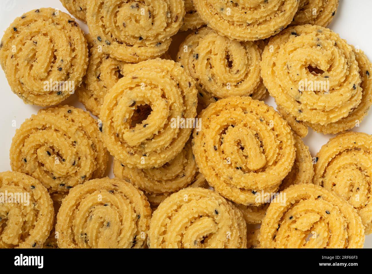 MURUKKU, Kerala special snack made using rice flour, isolated image ...