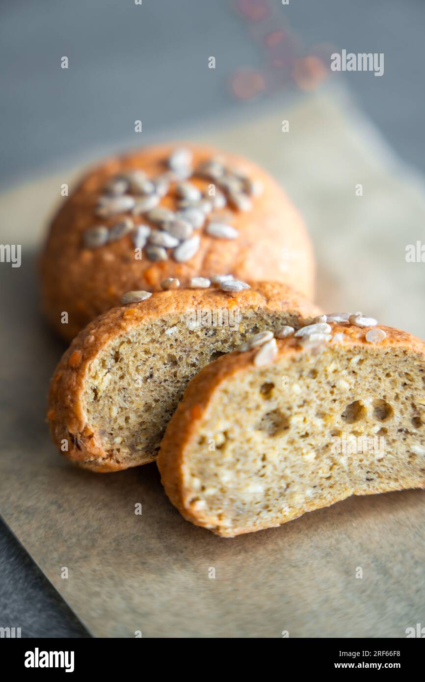 Vegan Lentil Bread Gluten Free Ezekiel or Bible. Ready to Eat Stock ...