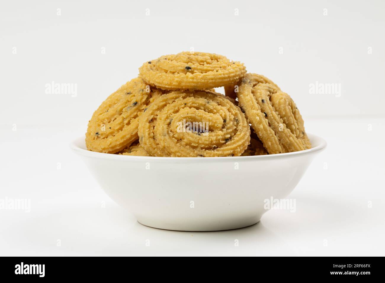 MURUKKU, Kerala special snack made using rice flour, isolated image ...