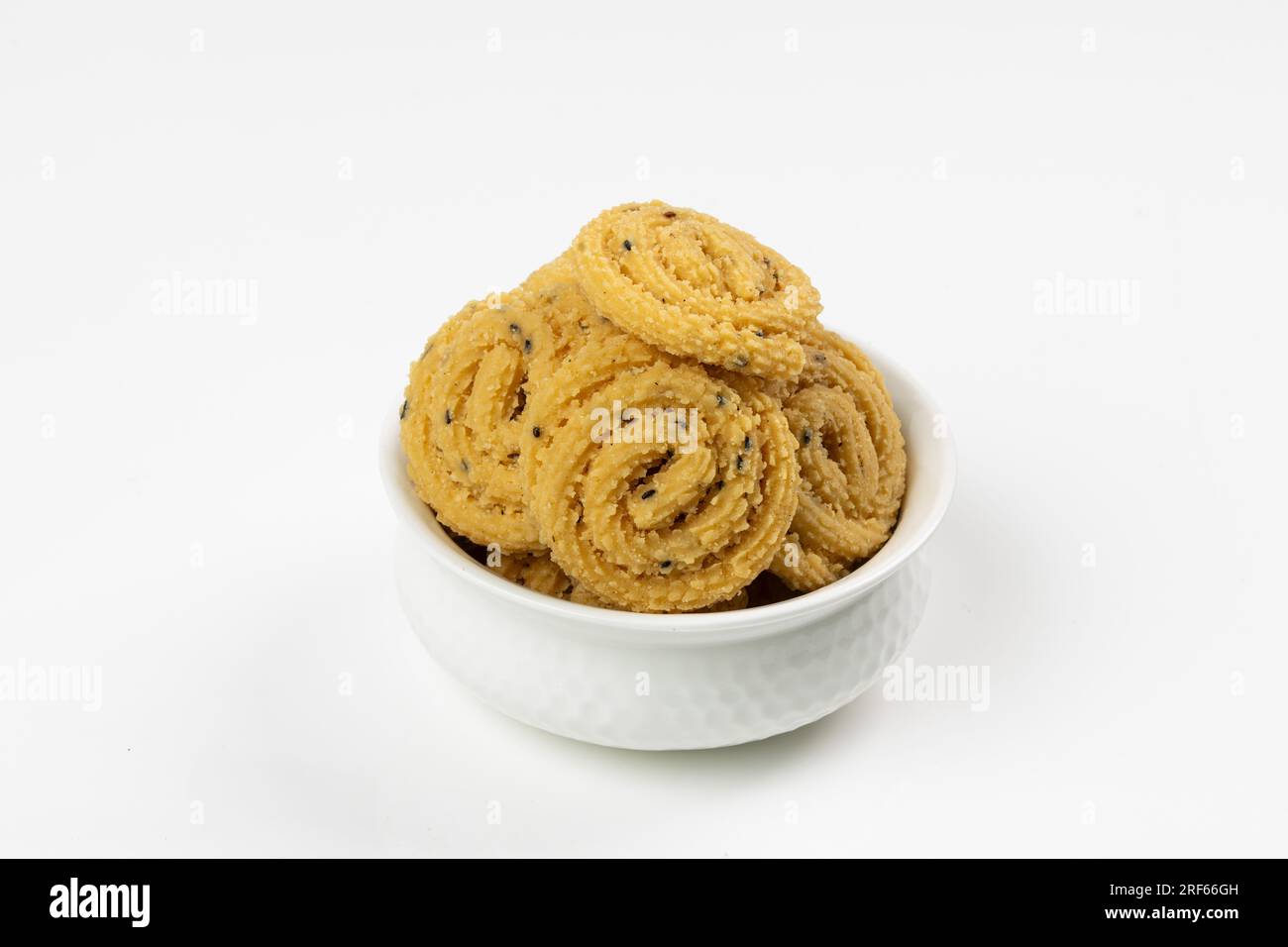 MURUKKU, Kerala special snack made using rice flour, isolated image ...