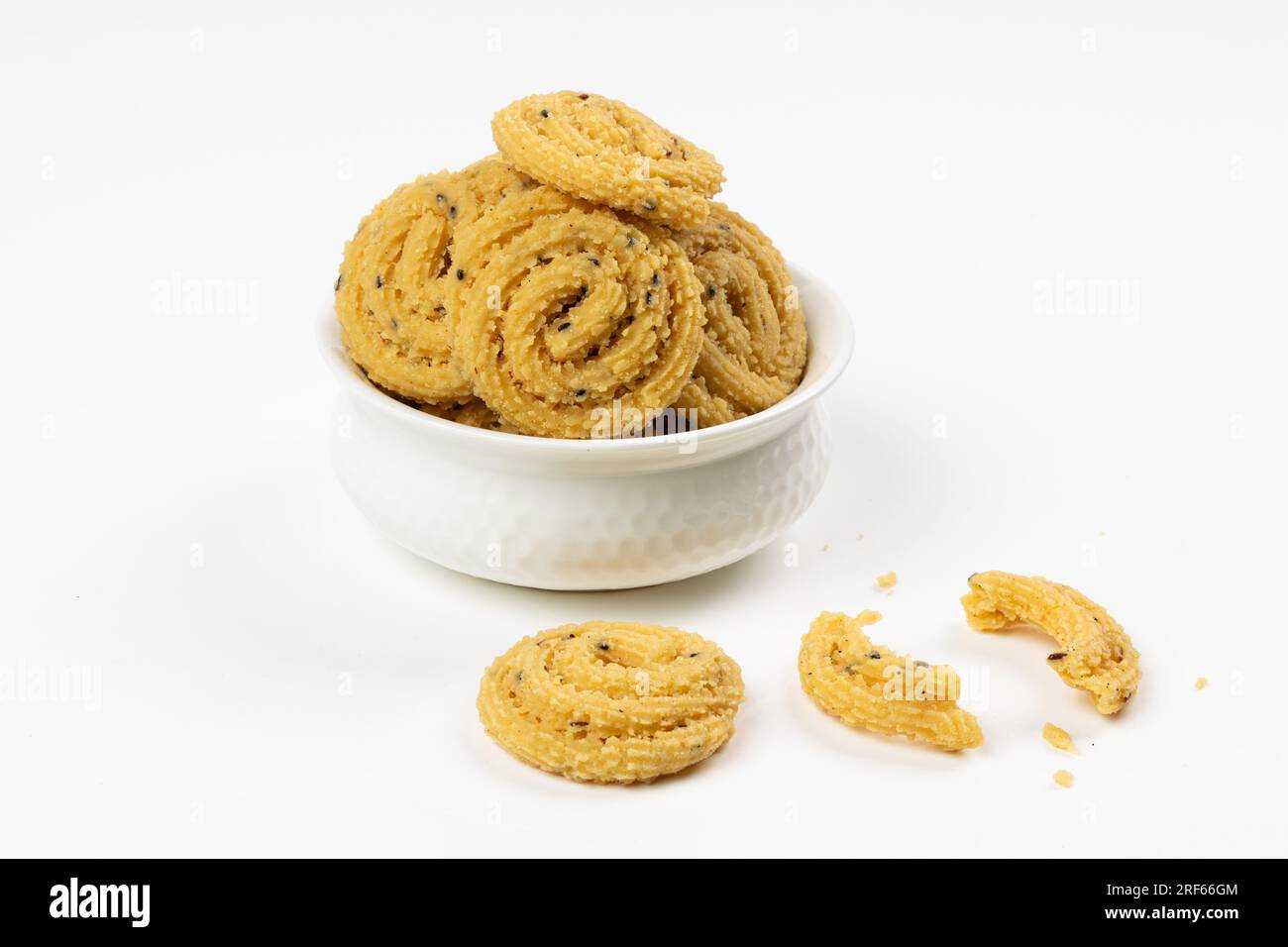 MURUKKU, Kerala special snack made using rice flour, isolated image ...