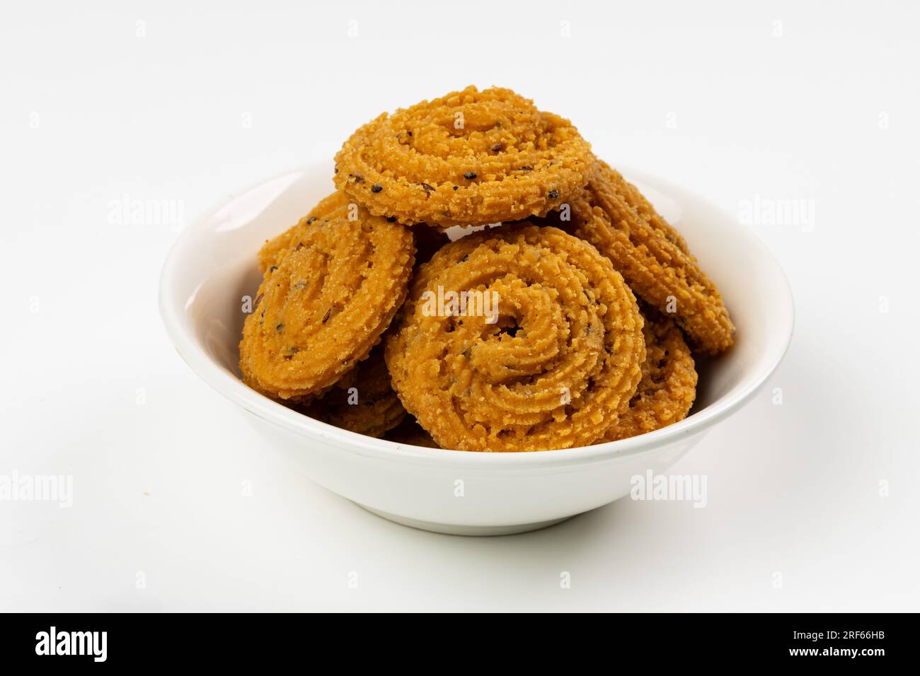 MURUKKU, Kerala special snack made using rice flour, isolated image ...