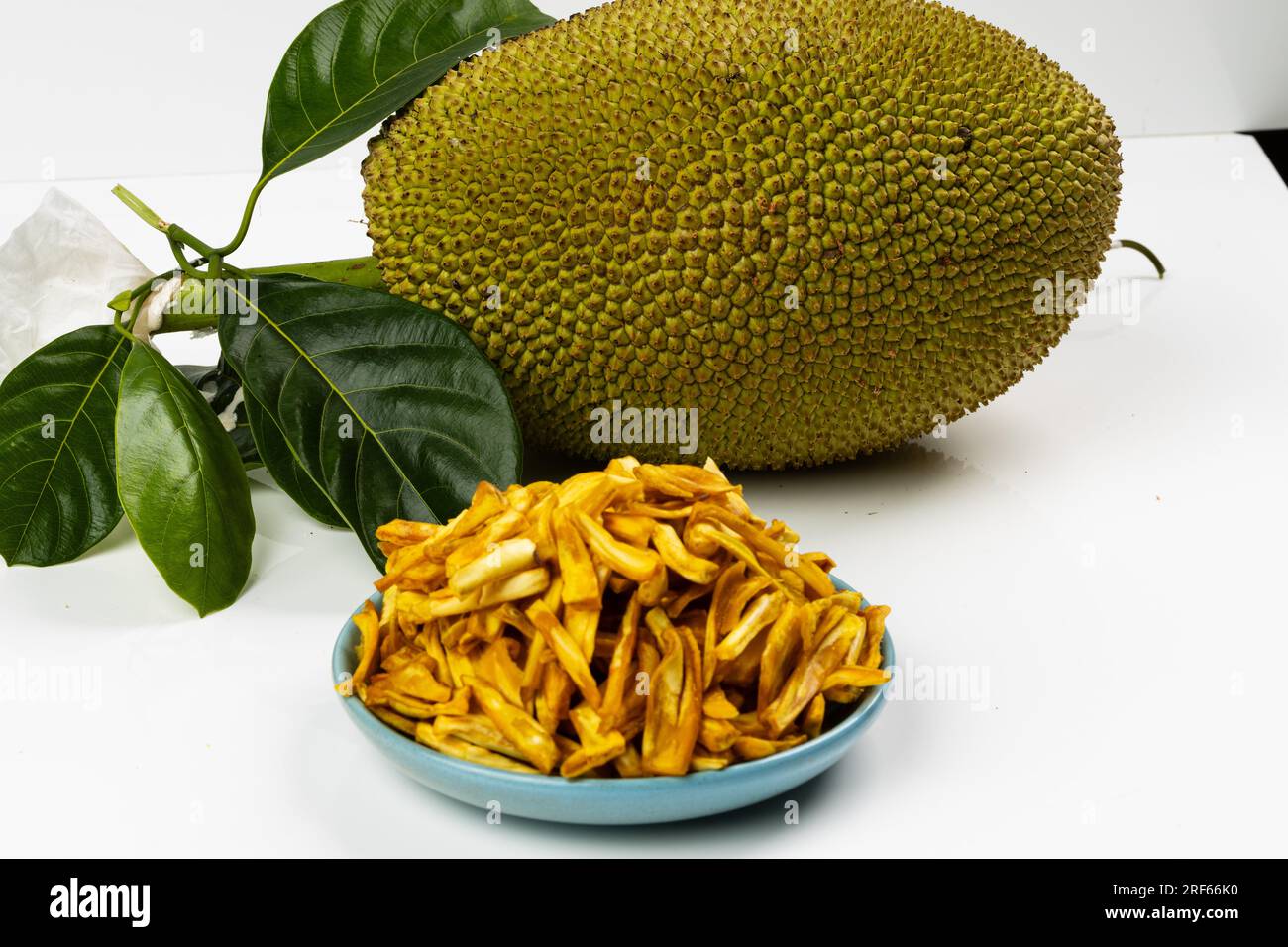 JACKFRUIT CHIPS, Kerala special snack made using raw jackfruit,isolated ...