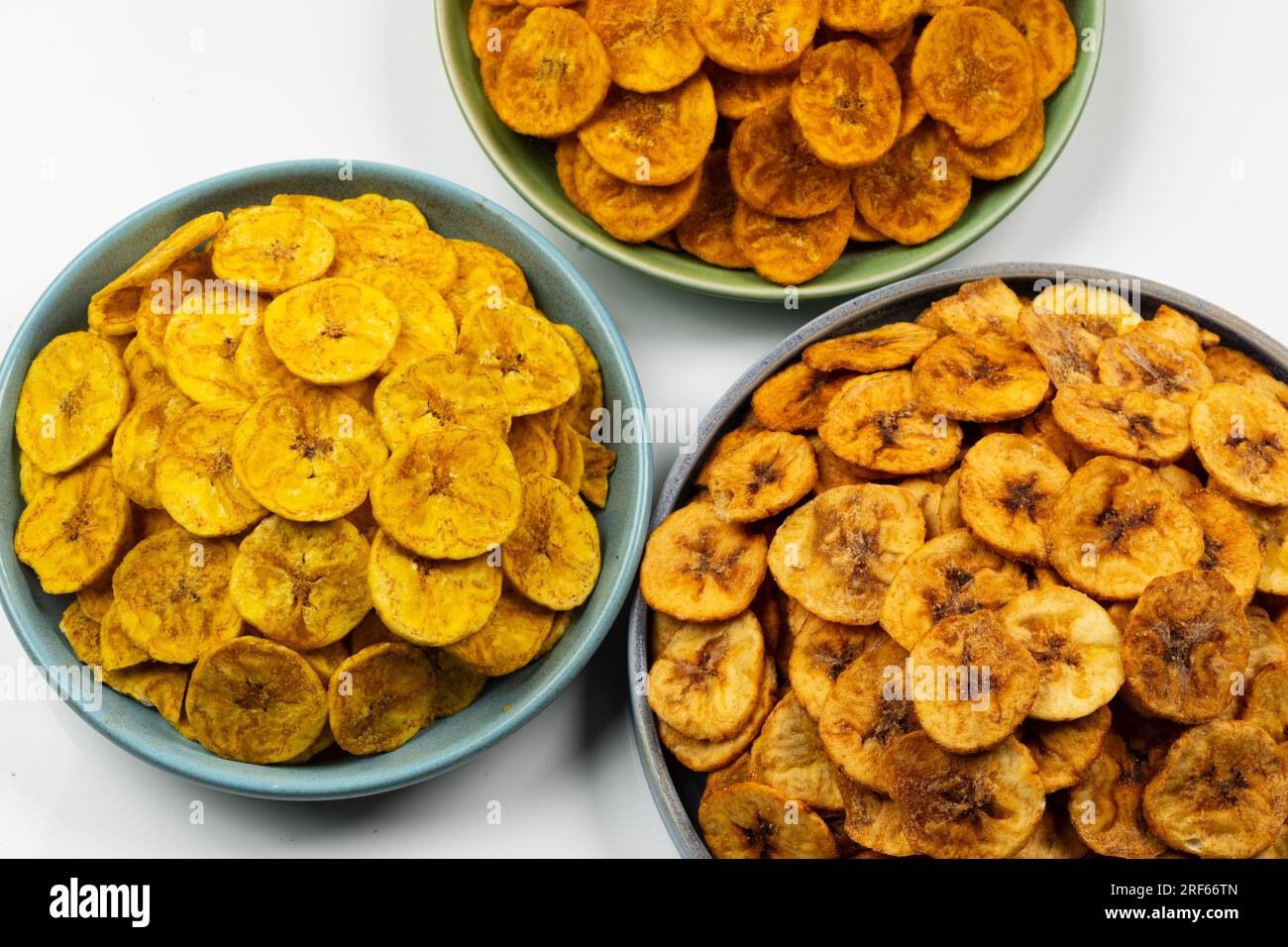Kerala chips or Banana chips, cult snack item of Kerala,Isolated image ...