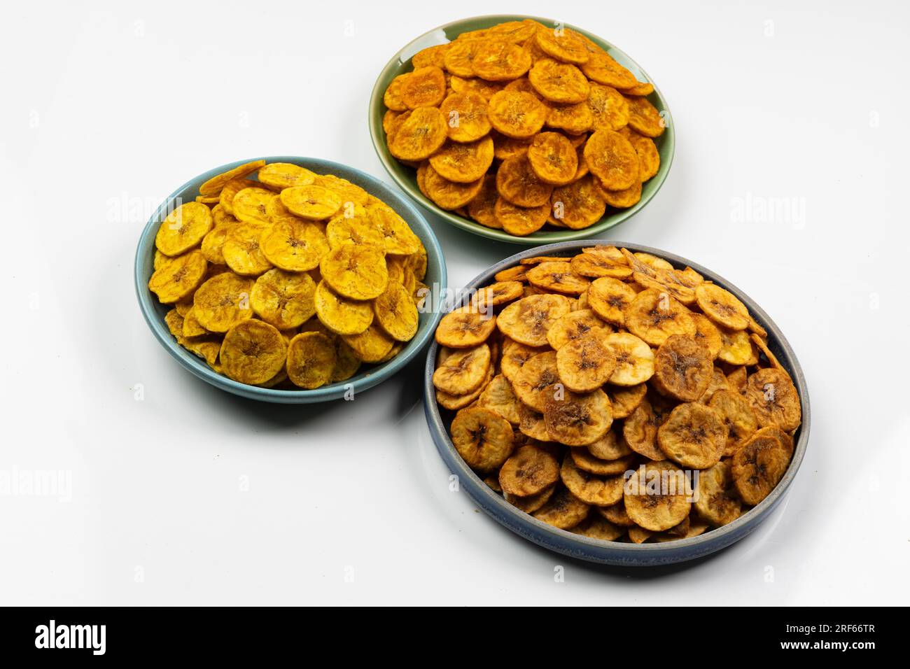Kerala chips or Banana chips, cult snack item of Kerala,Isolated image ...