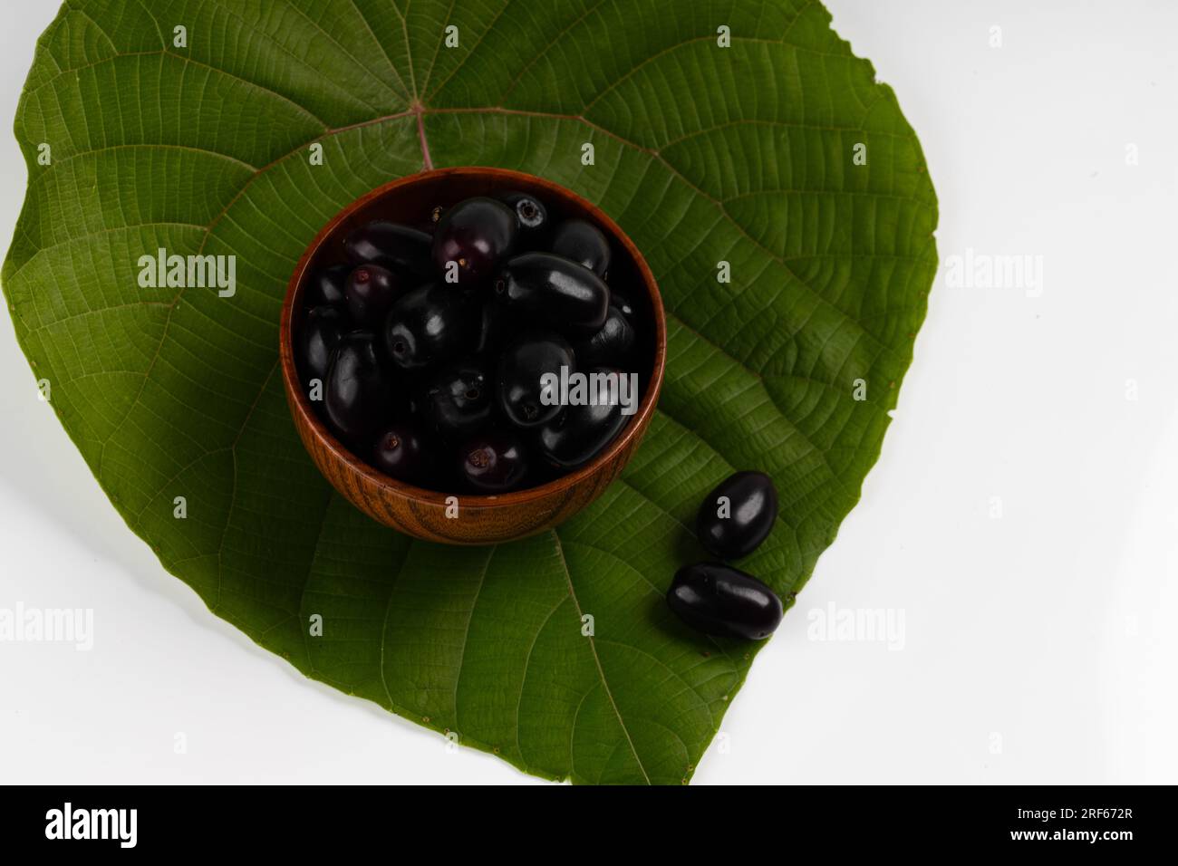 Java Plum or Indian Blackberry,isolated image with white background ...