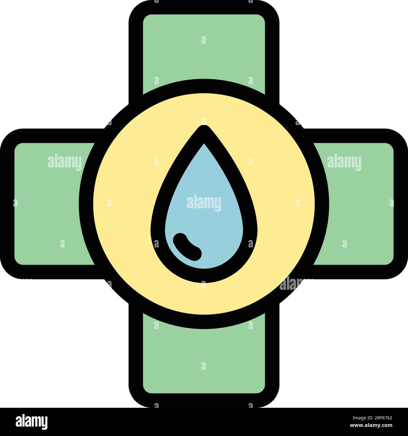 Save water icon outline vector. Clean drop. Eco fresh color flat Stock Vector Image & Art - Alamy
