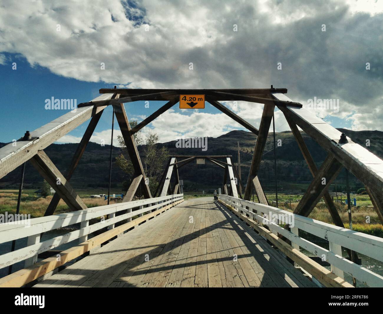 View from a moving vehicle from a passengers perspective looking ...
