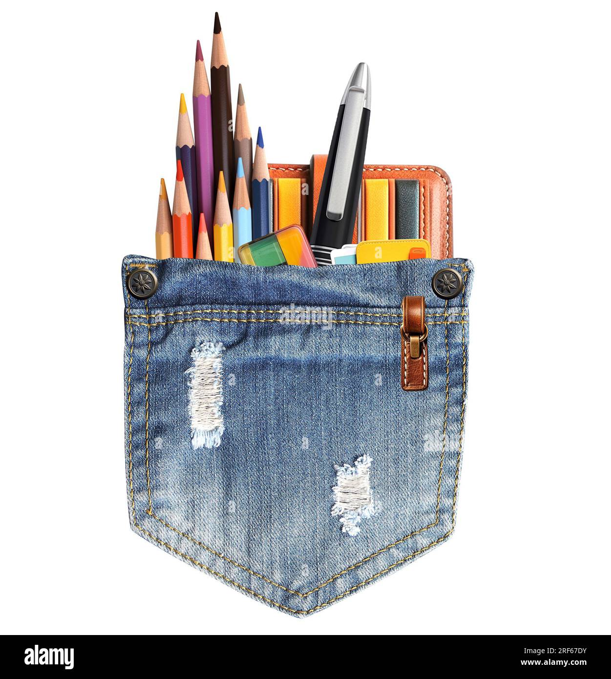 Pens in pocket Cut Out Stock Images & Pictures - Alamy