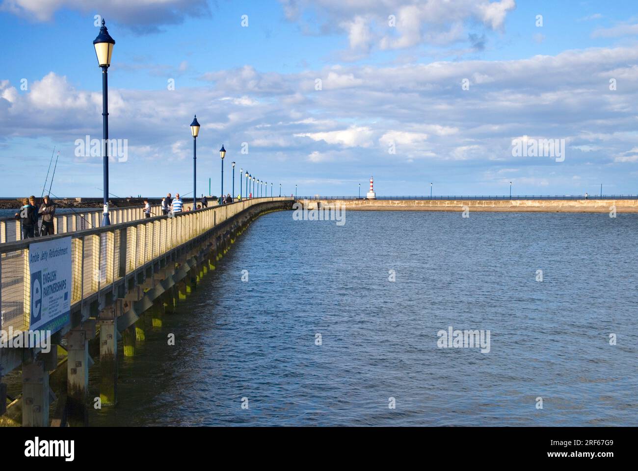 amble harbour on the northumberland coast Stock Photo - Alamy
