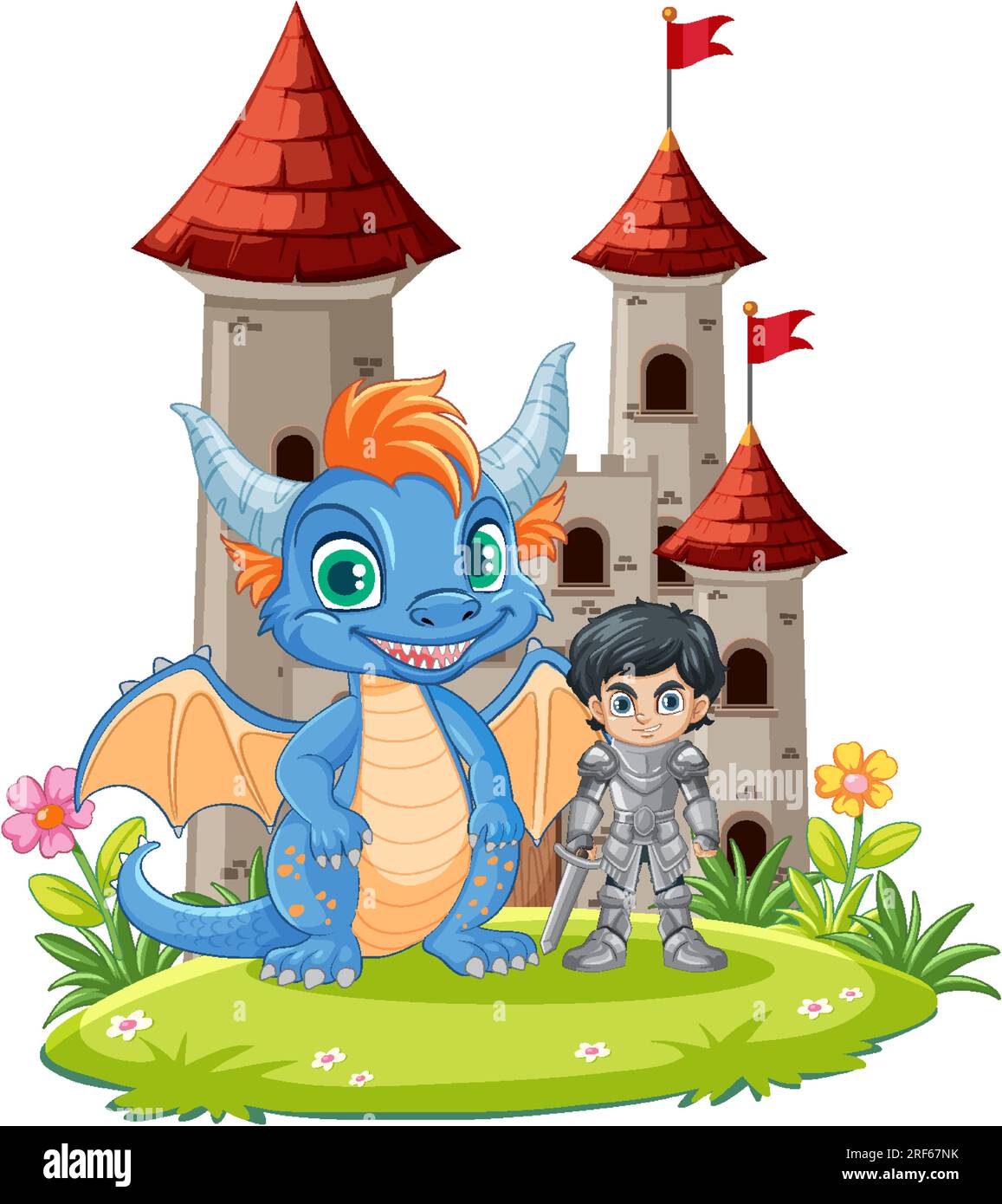 Standing In Front Of A Dragon Knight