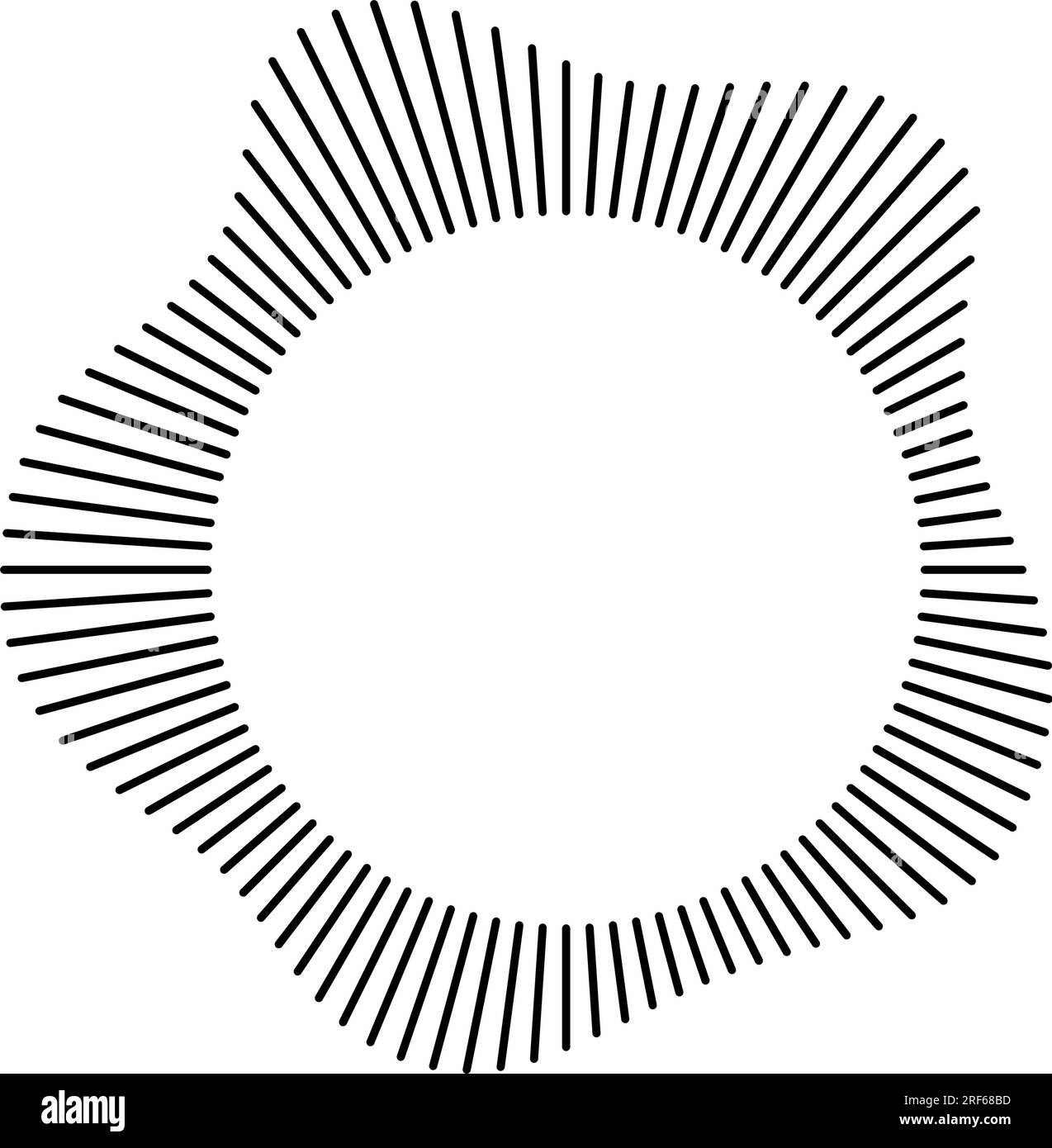 Black And White Radial Designs