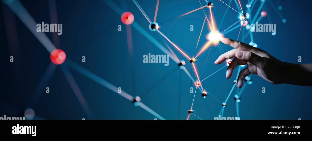 Hand touching the Metaverse Universe, A Conceptual Shift in Digital ...