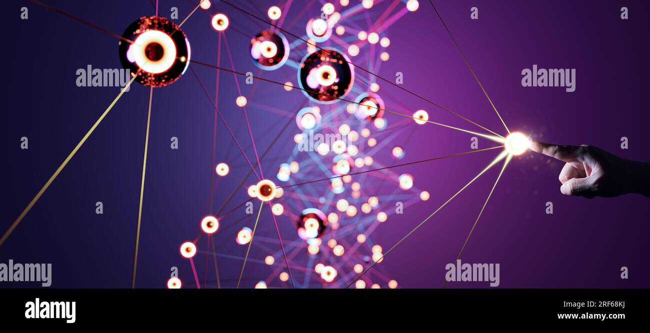 Hand touching the Metaverse Universe, A Conceptual Shift in Digital Transformation for the Era ...