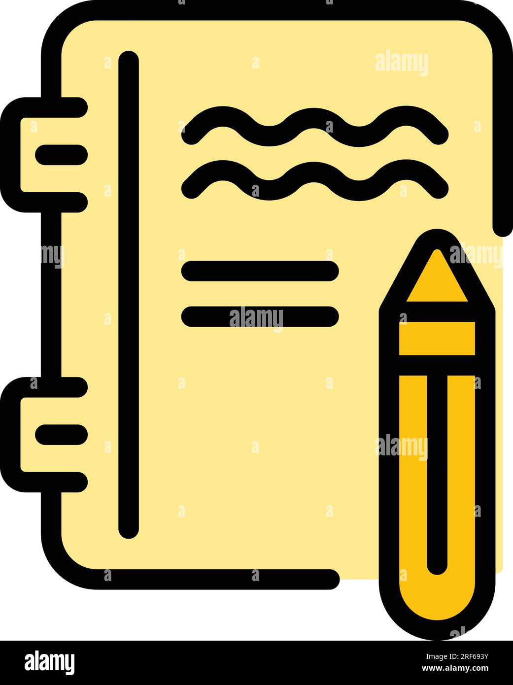 Writing homework icon outline vector. Teacher study. Mother exam color ...