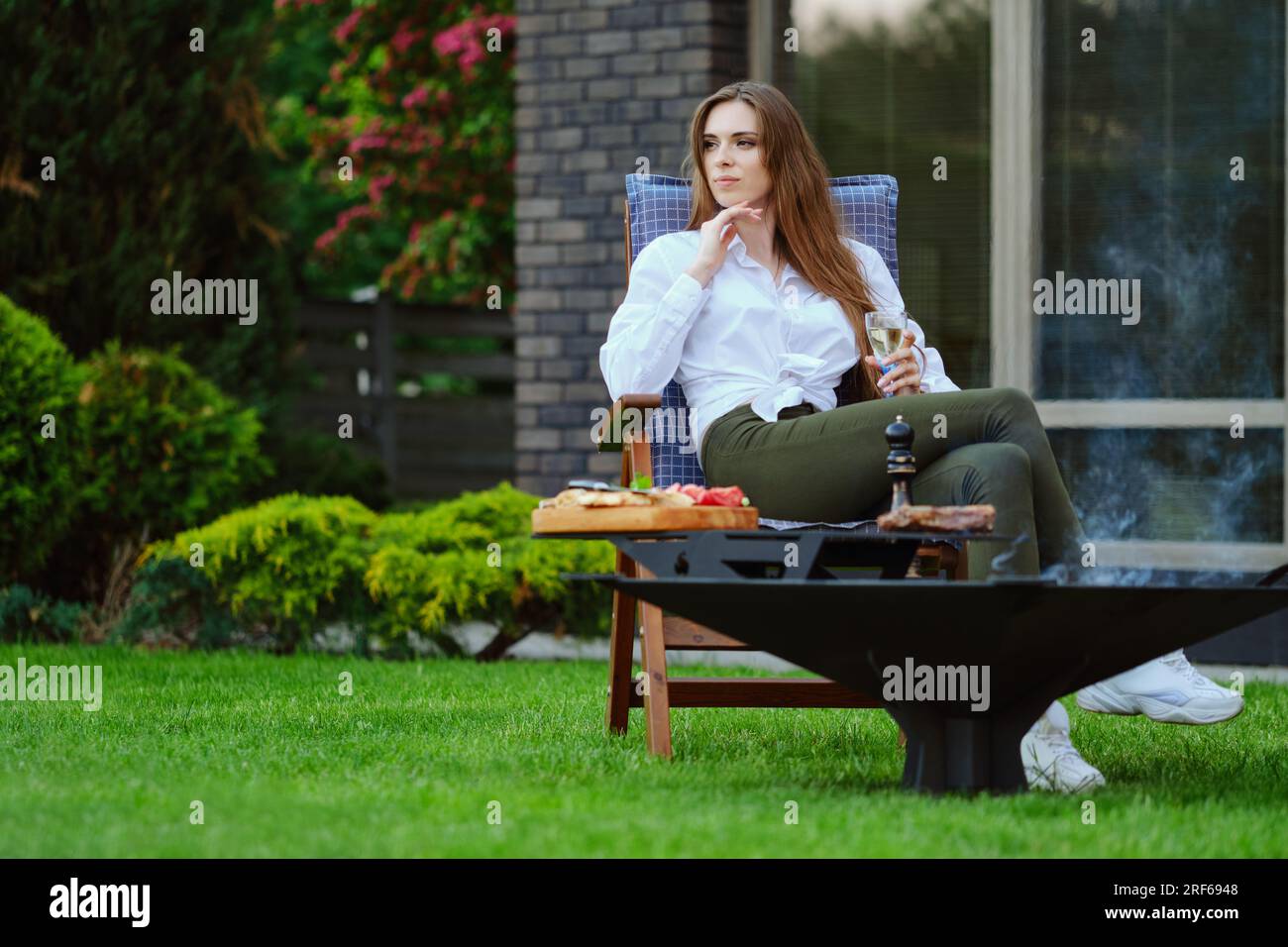 Lawn chair shadow hi-res stock photography and images - Alamy