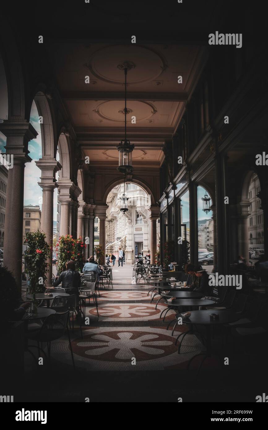 Galleries and Cafes of Zurich, Switzerland Stock Photo - Alamy
