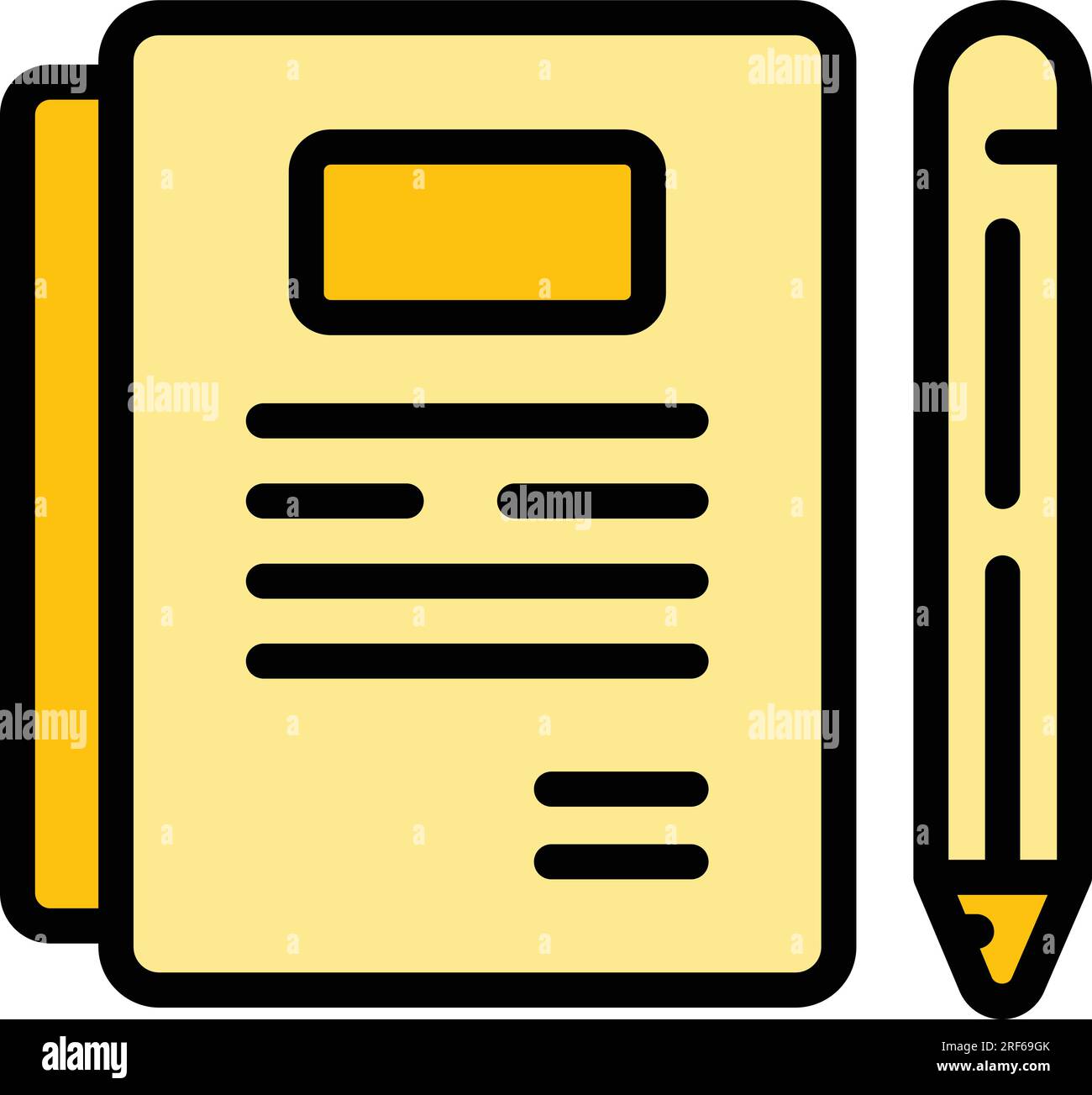 Study notebook icon outline vector. Child homework. Family learning ...