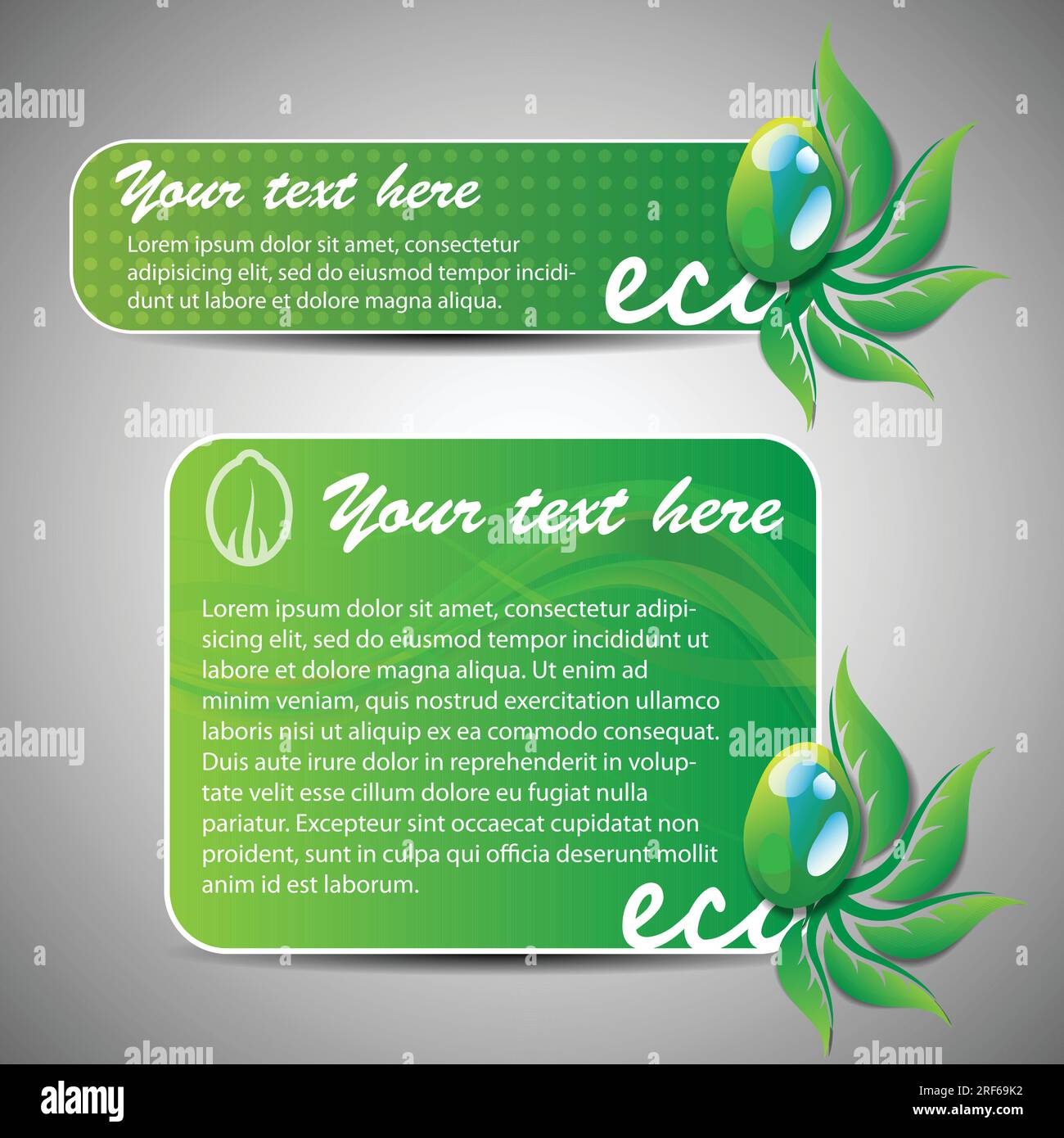 Ecological horizontal banners vector Stock Vector Images - Alamy
