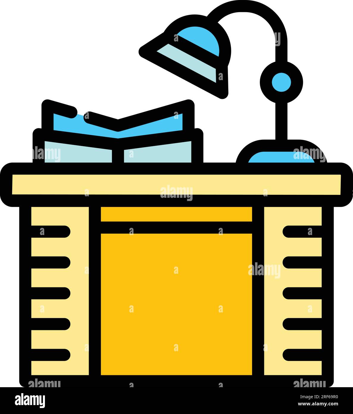 Homework desktop icon outline vector. Help child. Study kid color flat ...