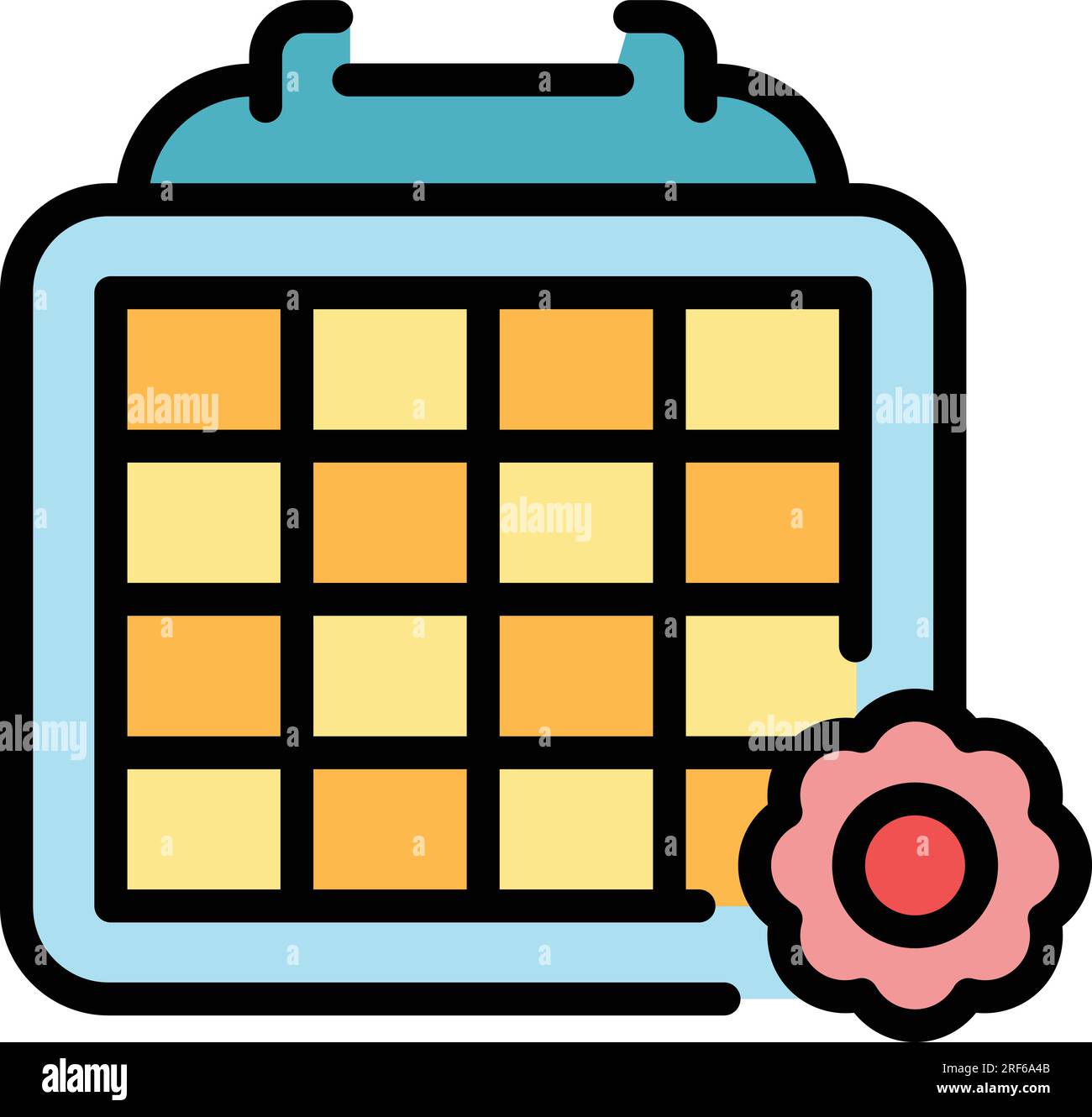 Calendar physiotherapy icon outline vector. Physical spa. Health hydro ...