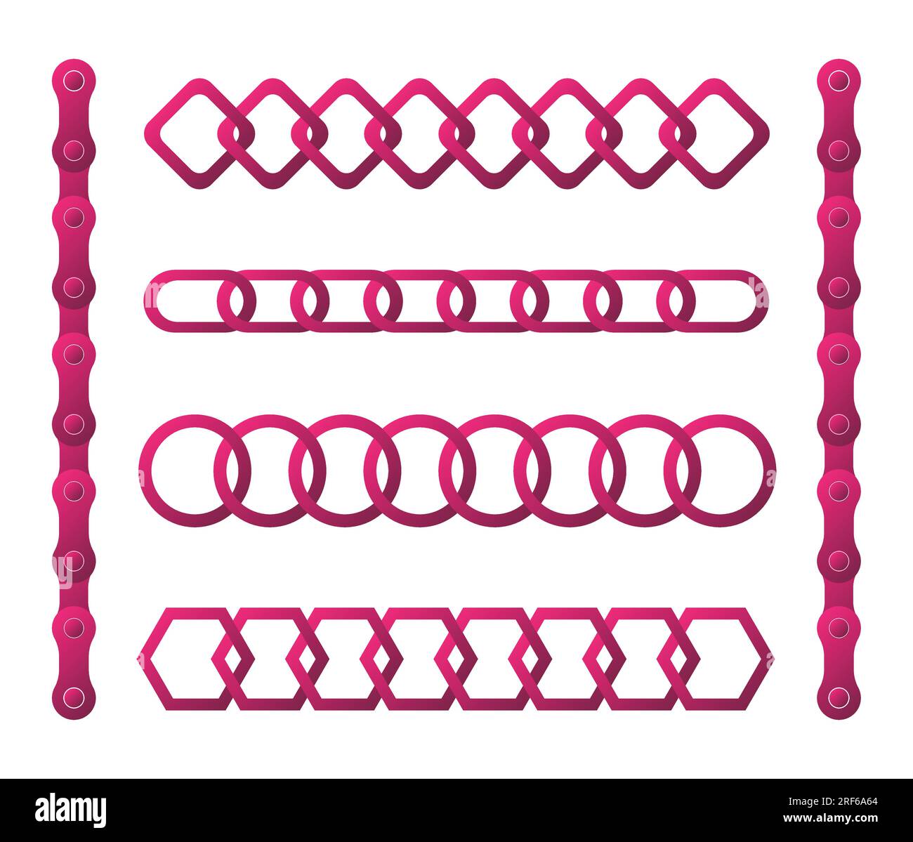 Paper chains Stock Vector Images - Alamy