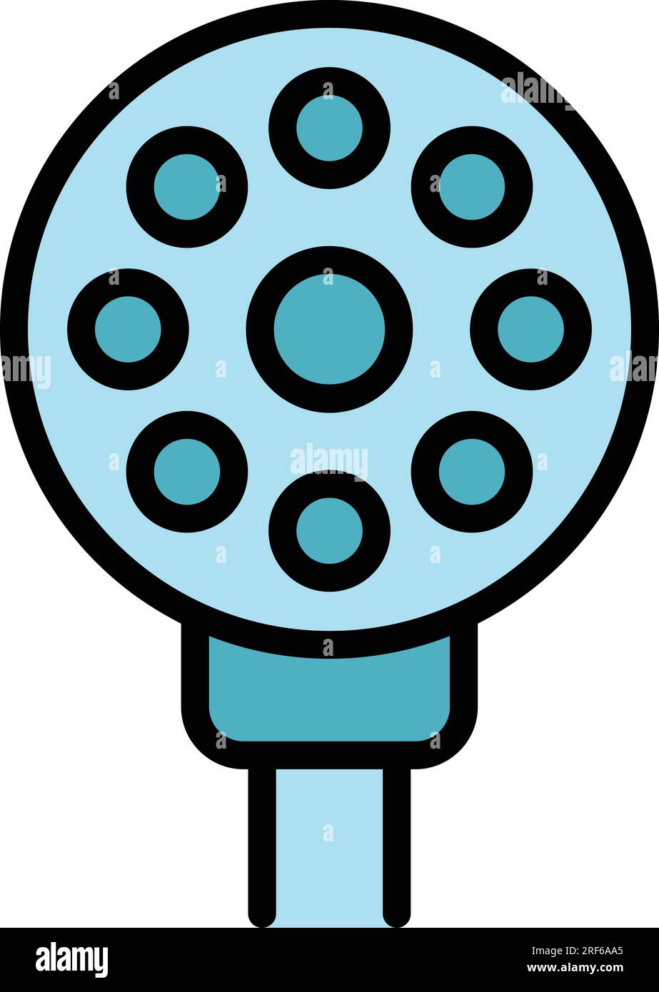 Hydro massage icon outline vector. Physical spa. Health leg color flat ...