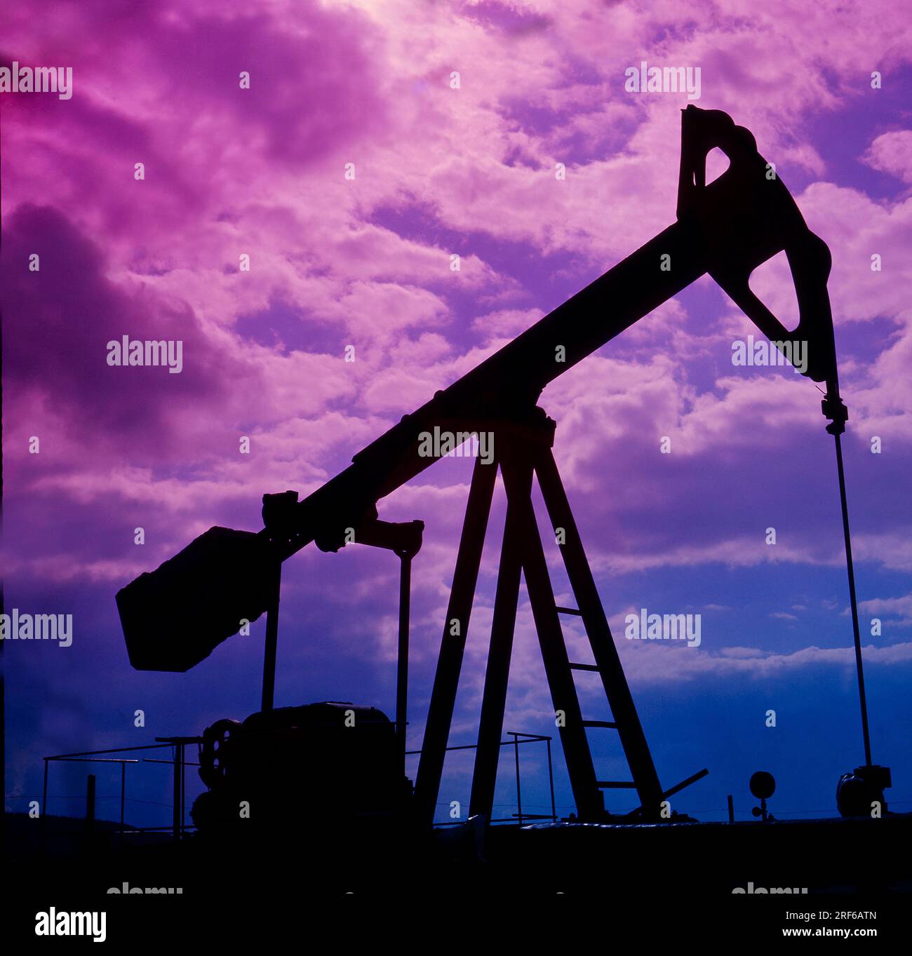 Oil pump in the oil fields in Texas, USA Stock Photo - Alamy
