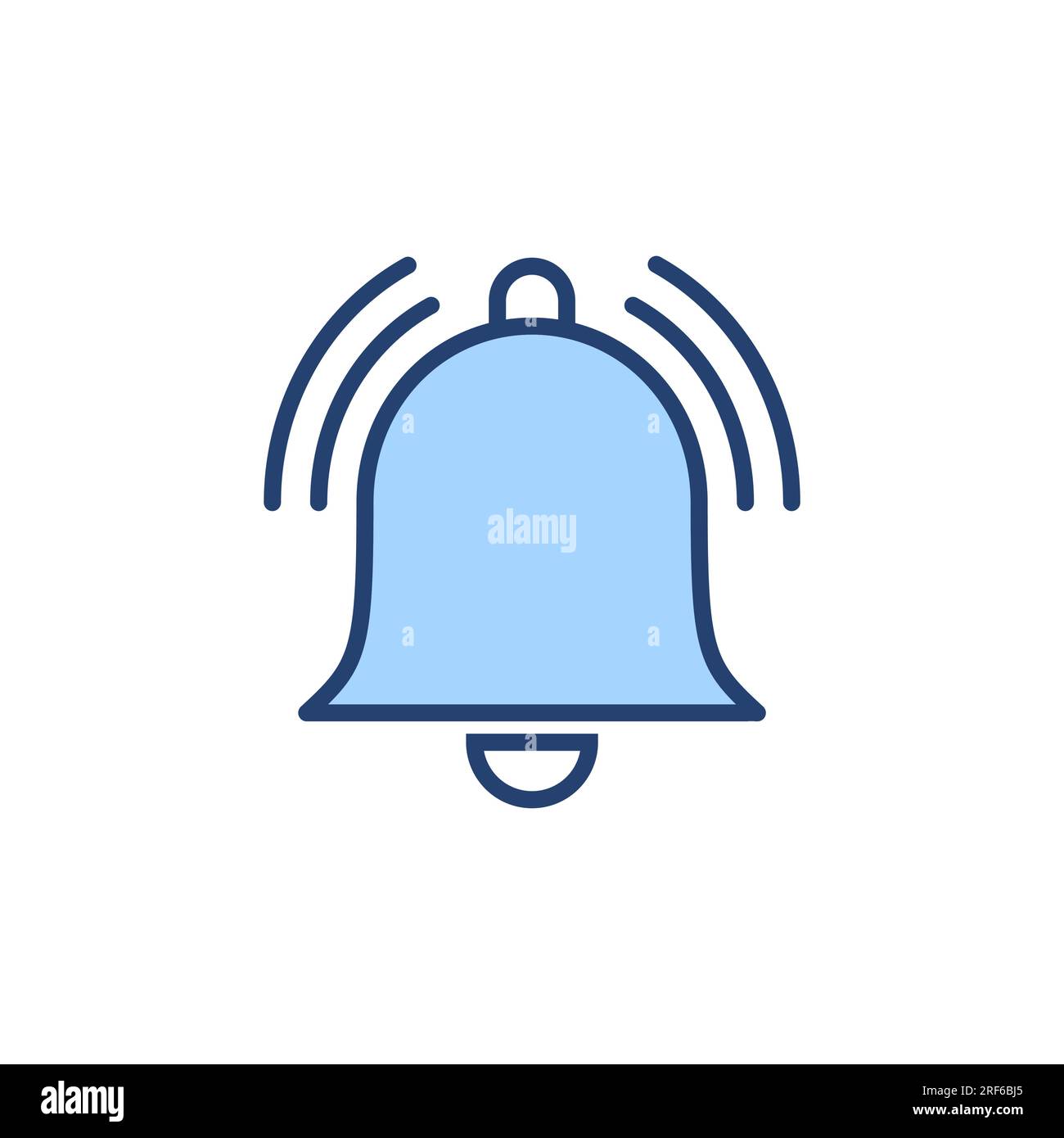 Bell icon vector. Notification sign and symbol for web site design ...