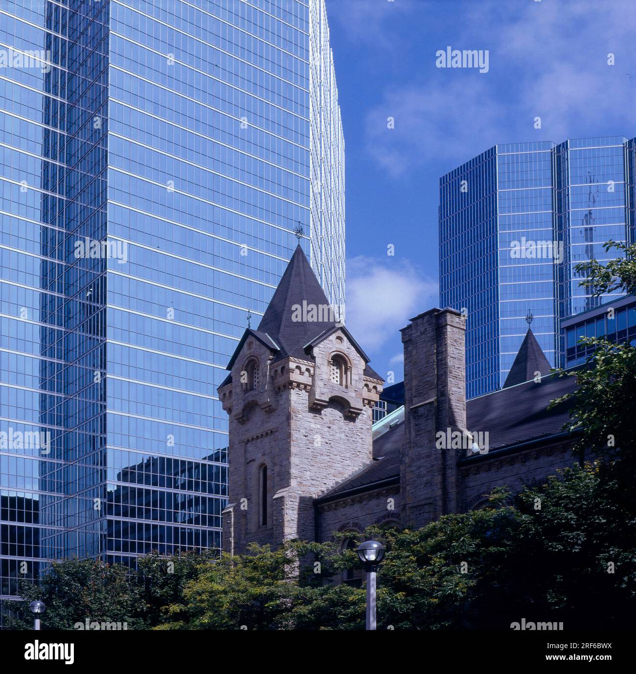 Canada, Ontario, Toronto, St. Andrews Church, old and new architecture ...