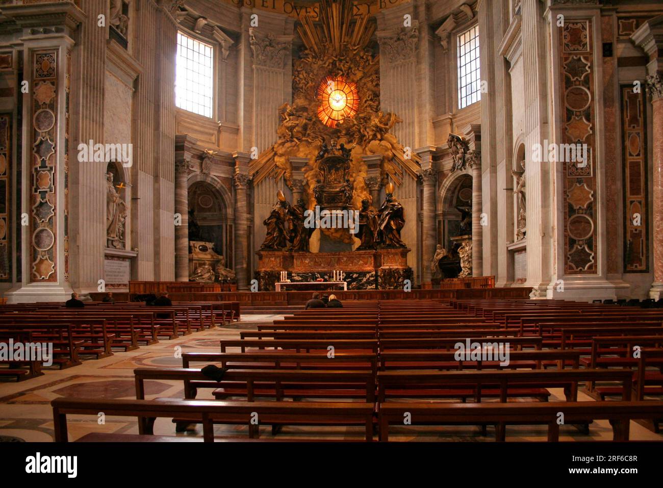 View of the altar in the nave Cathedral and Papal See of San Peter, San ...